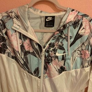 Nike | Jackets & Coats | Nike Floral Windbreaker | Poshmark